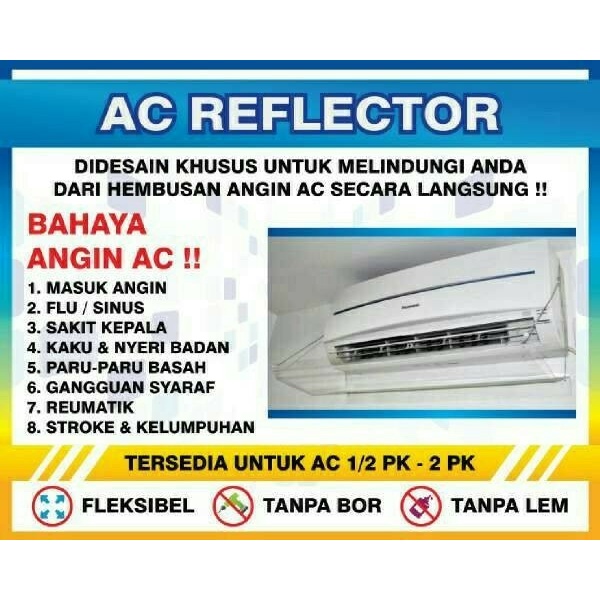 Jual AC Reflector -Akrilik AC - AC Shield - Talang AC - Penahan Angin ...