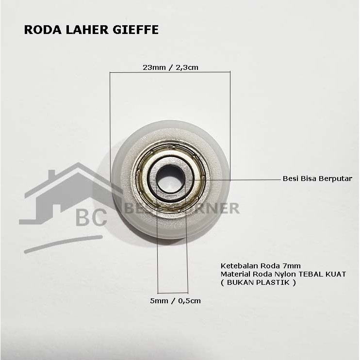 Jual Roda Laher Nylon Besi | Shopee Indonesia