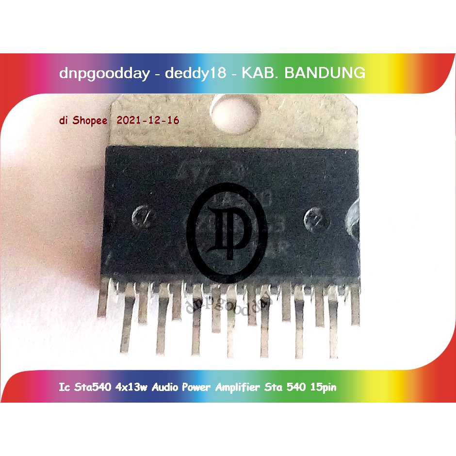 Jual Ic Sta540 4x13w Audio Power Amplifier Sta 540 15pin | Shopee Indonesia