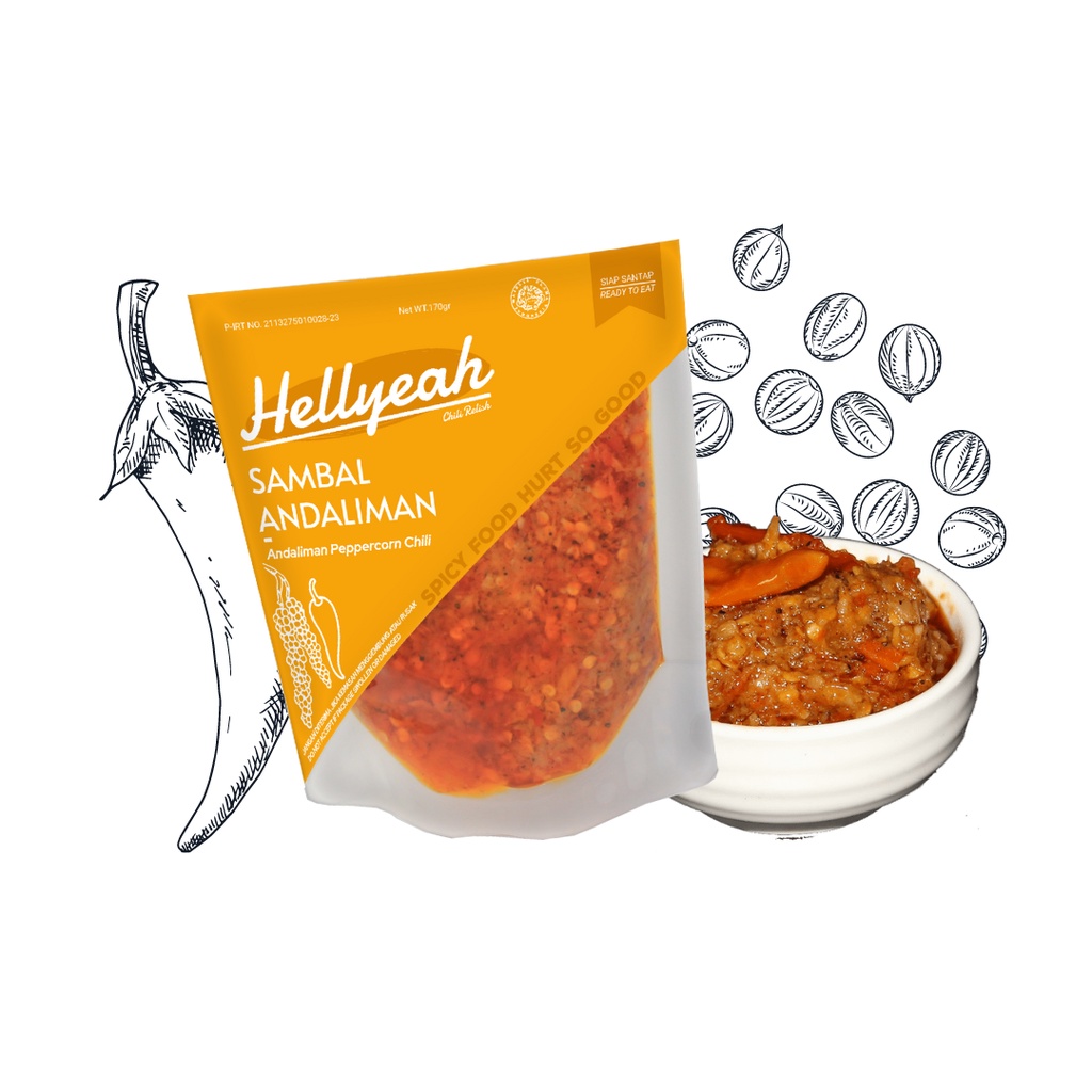 Jual Hellyeah Sambal Andaliman 170 gram | Shopee Indonesia