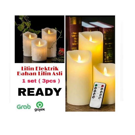 Jual Lilin Natal Christmas Malam Kudus Lilin Asli Lilin Besar Elektrik ...