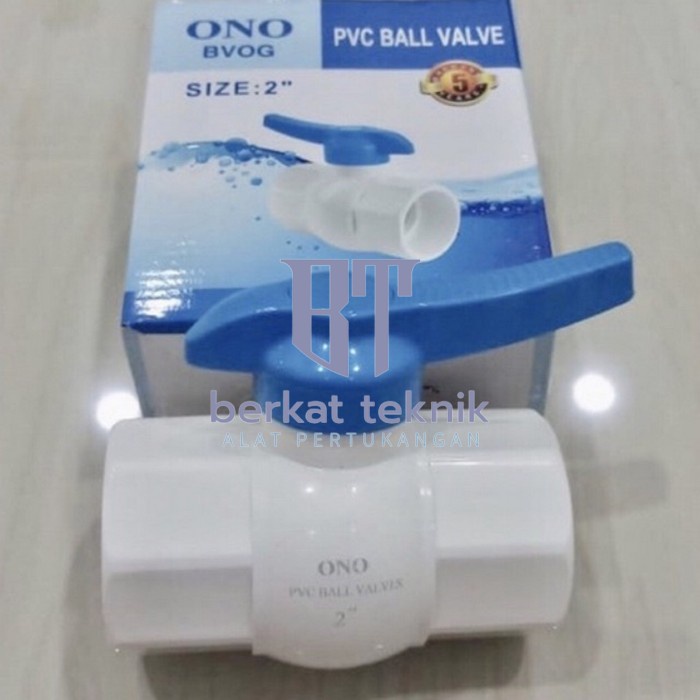 Jual Ball Valve PVC ONO / Stop Kran Plastik 1", 1 1/2", 2" | Shopee Indonesia