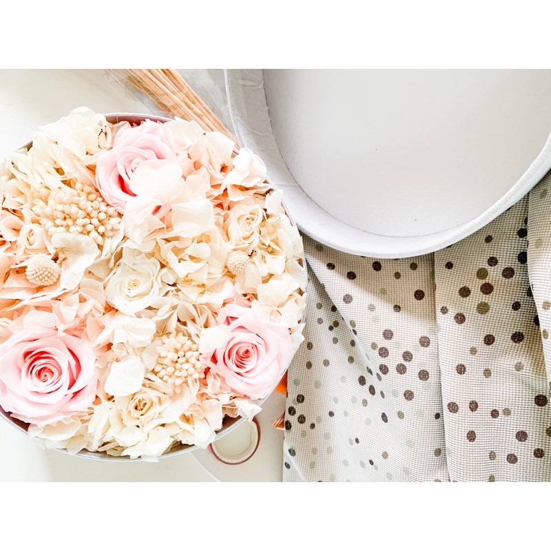 Jual Round Preserved Flower Box | Shopee Indonesia