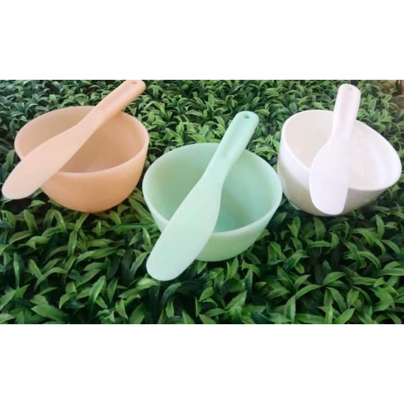 Jual Mangkok Facial (spatula + ruber mask bowl) | Shopee Indonesia