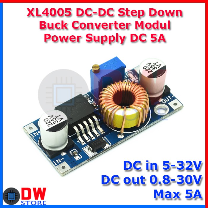Jual XL4005 Adjustable 5A DC-DC Step Down Module Input 4-35V Output 1.25-32V | Shopee Indonesia
