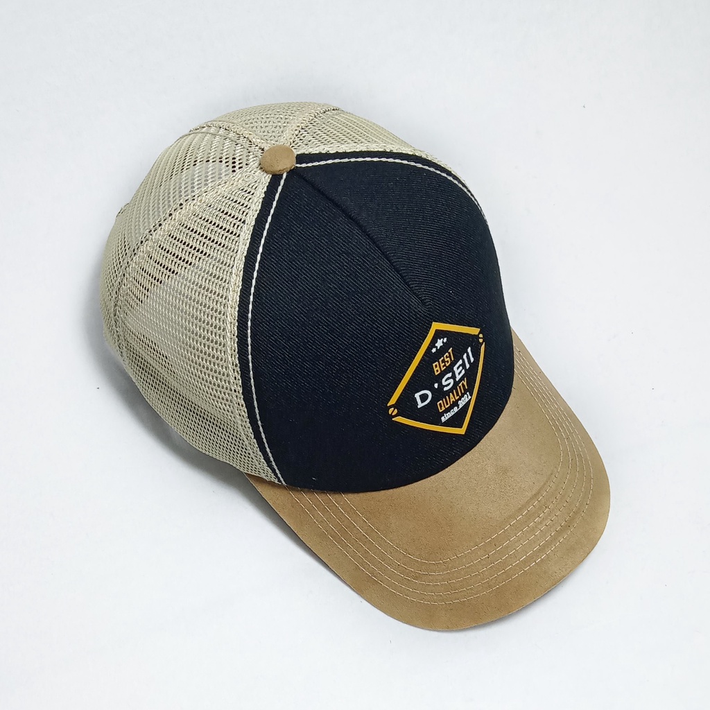 Jual COD/Topi Jaring original Topi hitam Topi Pria Topi Trucker Jaring ...
