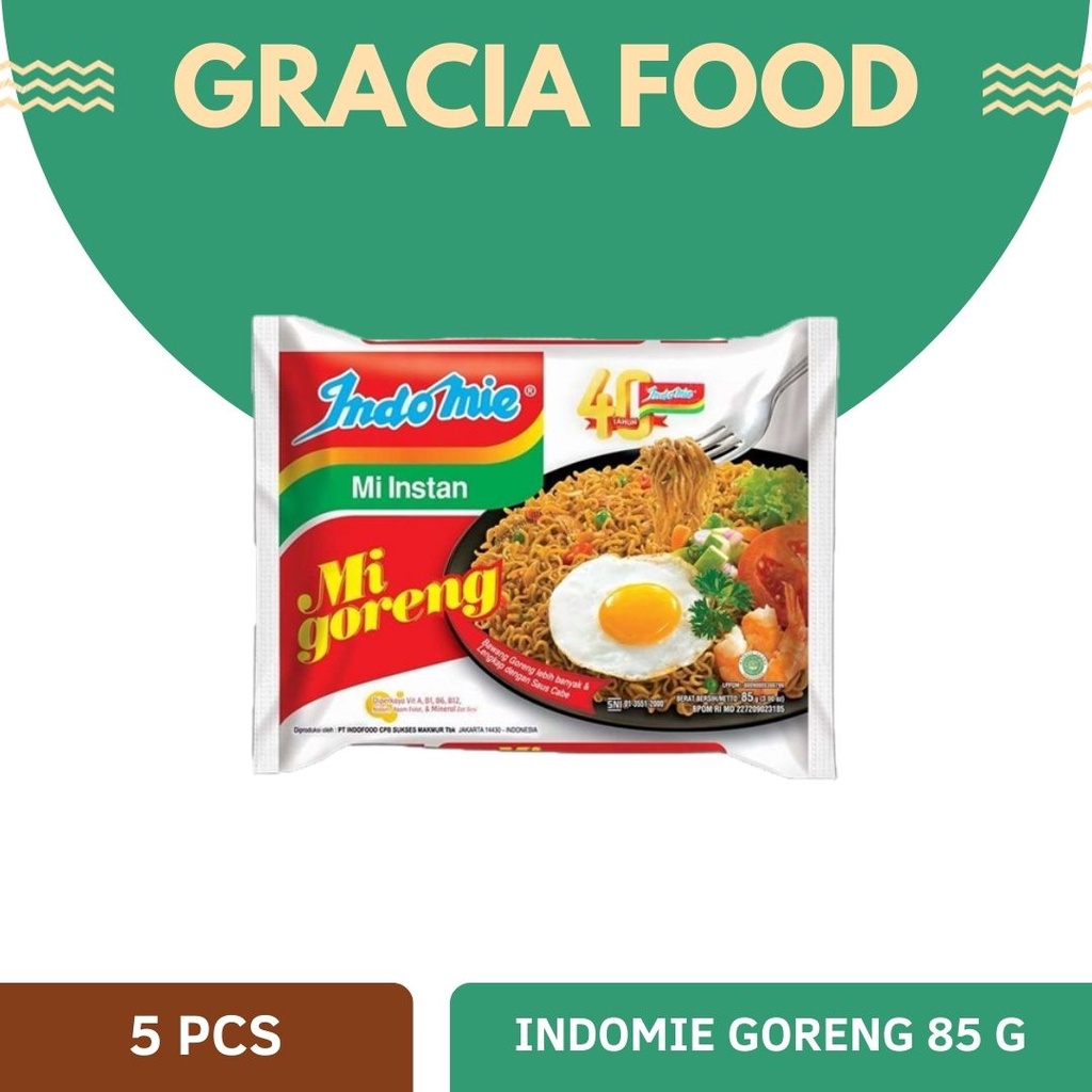 Jual 5 Pcs - INDOMIE GORENG 85g | Shopee Indonesia