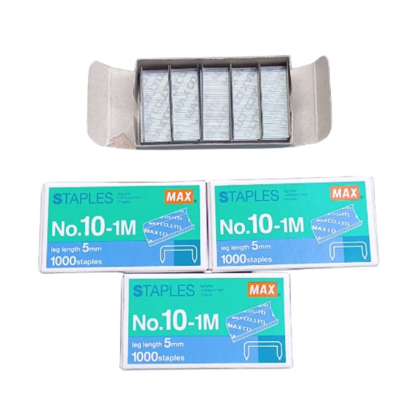 Jual ISI STAPLES MAX NO.10 / 1BOX STAPLER MAX NO.10 《TULISAN MAXCO ...