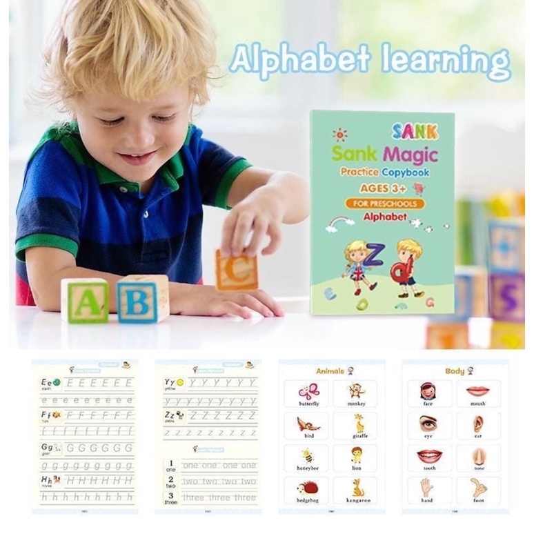Jual Sank Magic Book set Belajar Menulis Anak PAUD TK | Shopee Indonesia