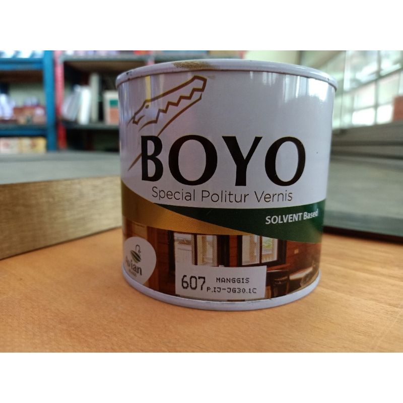 Jual Cat Boyo Plitur Warna Vernis Clear Transparant 500 Ml / 1/2 liter ...