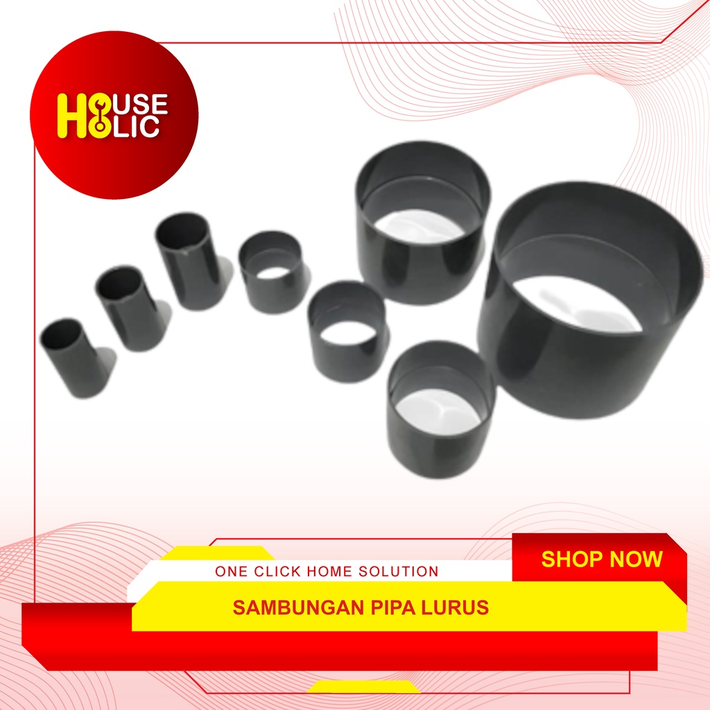 Jual Socket Sok Pvc Polos / Fitting Sambungan Pipa Air Lurus | Shopee ...