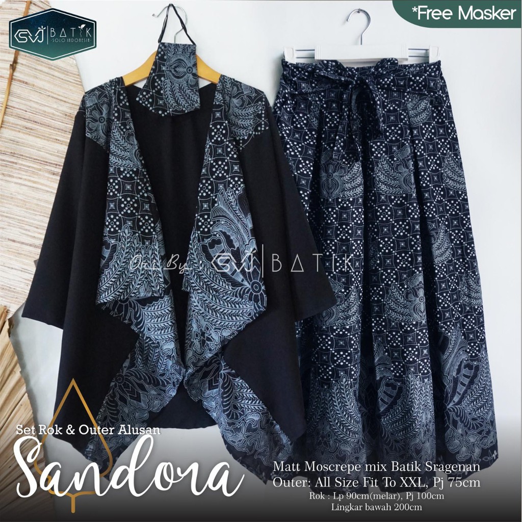 Jual BATIK SET ALUSAN SANDORA ARISTA BANGAU PURPLE ROK DAN CARDI ...