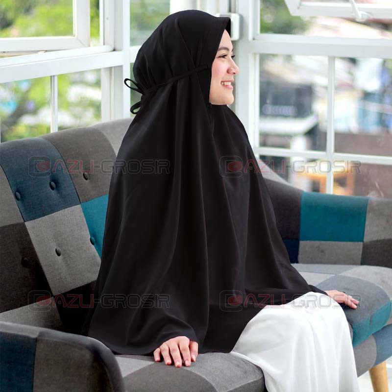 Jual Khimar Hijab Instan Jumbo Syari TALI non PET Wolfis Premium | Shopee Indonesia