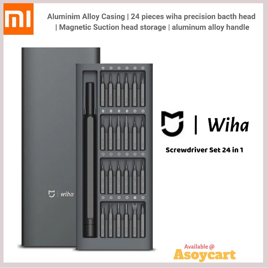 Jual Xiaomi Mi Mijia Wiha Screwdriver Kit 24 In 1 ORIGINAL - Set Obeng ...