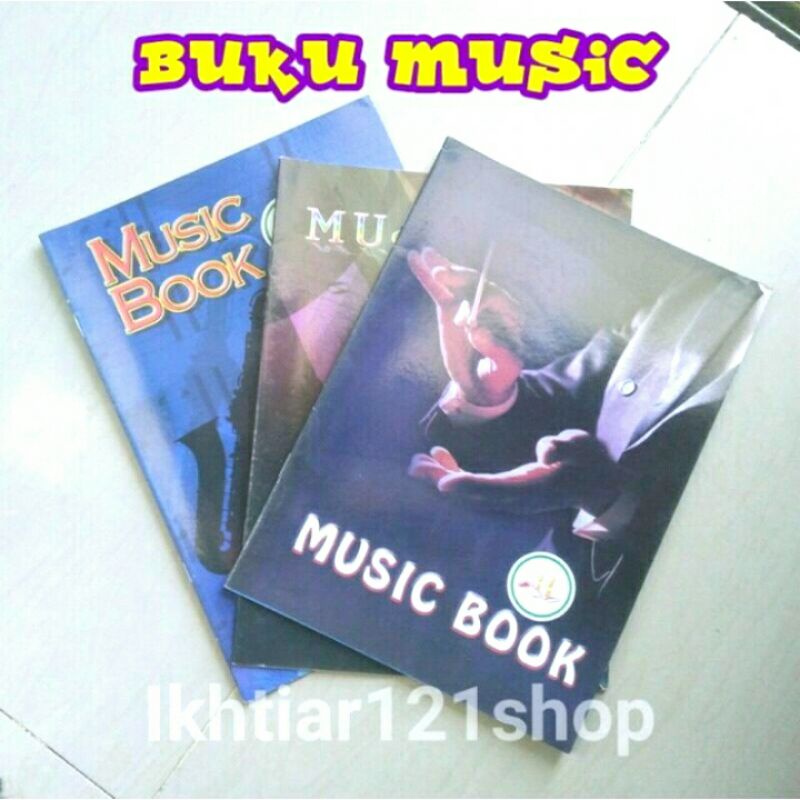 Jual Buku Tulis Musik/Buku Musik Box Music Book Per Pcs Satuan Cover ...