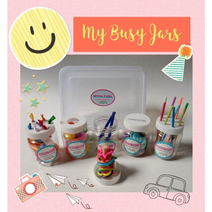 Jual Busy Jar Box 5in1 Mainan Montessori | Shopee Indonesia