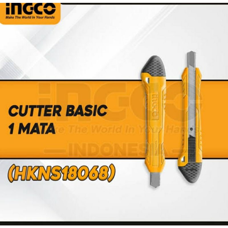 Jual Ingco Cutter Basic 1 Mata HKNS18068 | Shopee Indonesia