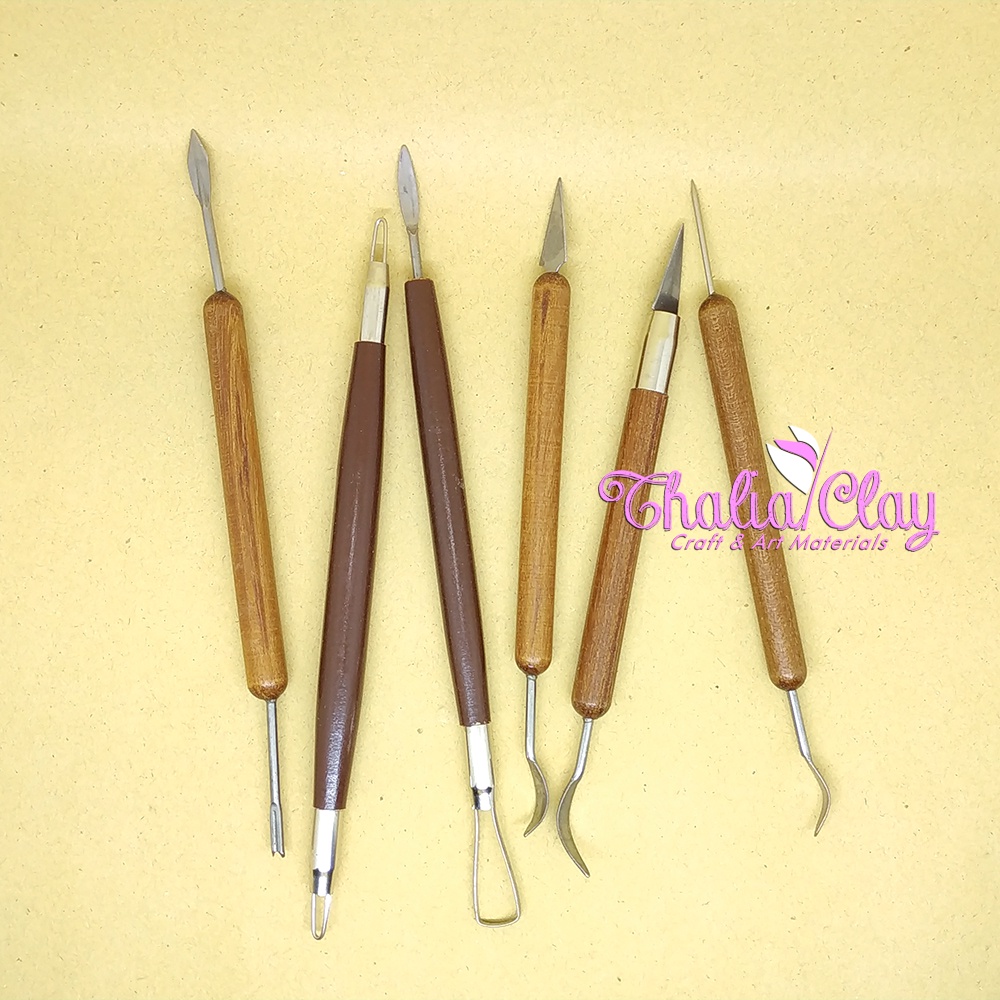 Jual ALAT MODELLING CLAY BUTSIR POTTERY TOOLS ALAT UKIR TANAH LIAT ALAT ...