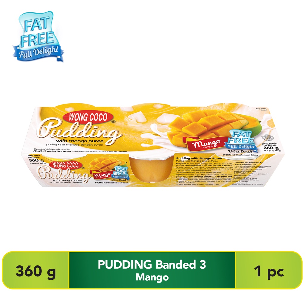 Jual Wong Coco Pudding rasa Mangga banded 3 cups | Shopee Indonesia