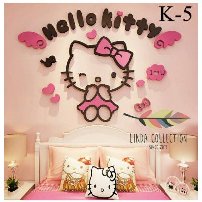 Jual Terkini Stiker dinding hello kitty, sticker hello kitty, wall ...