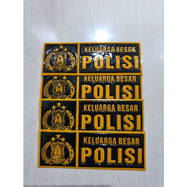 Jual Stiker plat embos Polisi | Stiker plat motor | stiker | Stiket ...