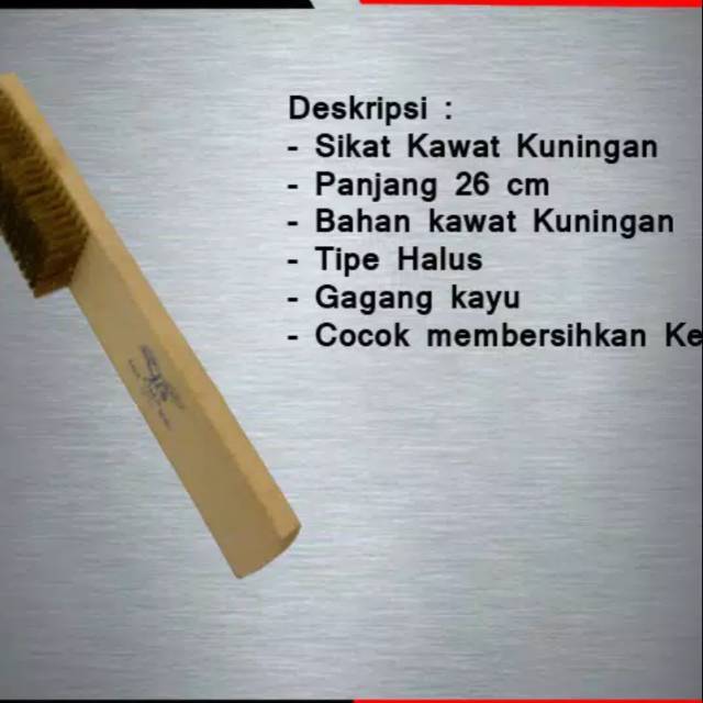 Jual Sikat kawat kuningan gagang kayu | Shopee Indonesia