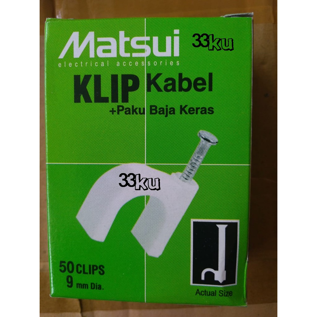 Jual KLEM KABEL CLAMP CABLE CLIPS MATSUI 9 MM | Shopee Indonesia