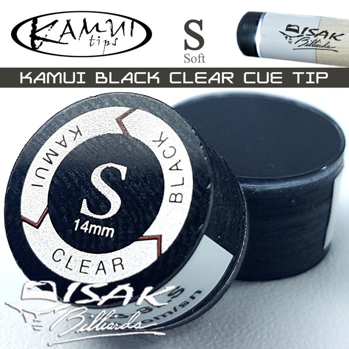 Jual Kamui Black Clear S - Soft Cue Tip - Billiard Stick Biliar Japan ...