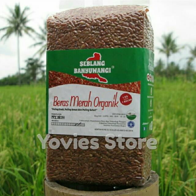 Jual Beras Merah Organik 1kg | Shopee Indonesia