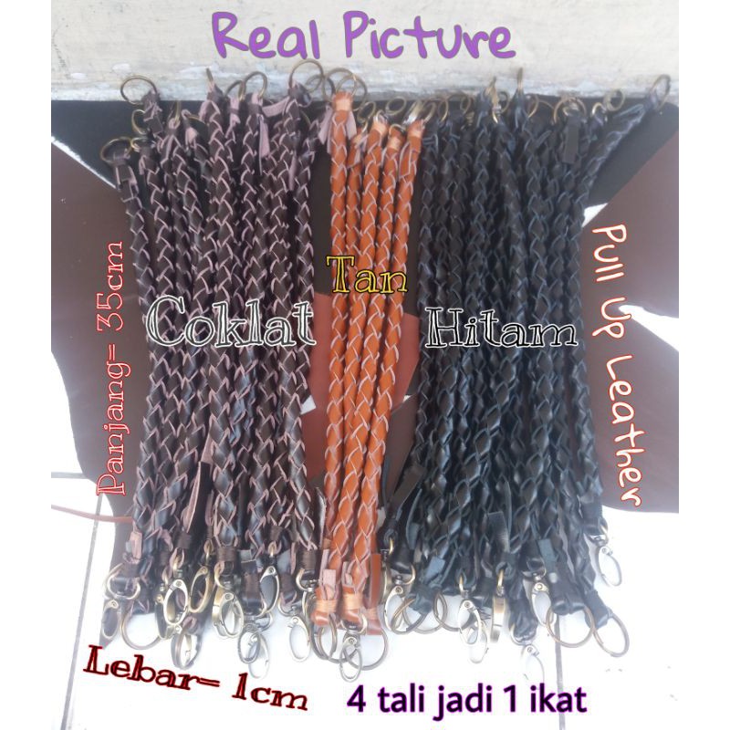 Jual Tali dompet wanita / pria kulit asli pull up sapi | Shopee Indonesia