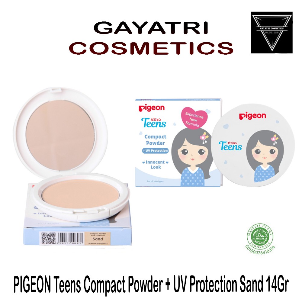 Jual PIGEON Teens Compact Powder +UV Protection 14gr | Shopee Indonesia