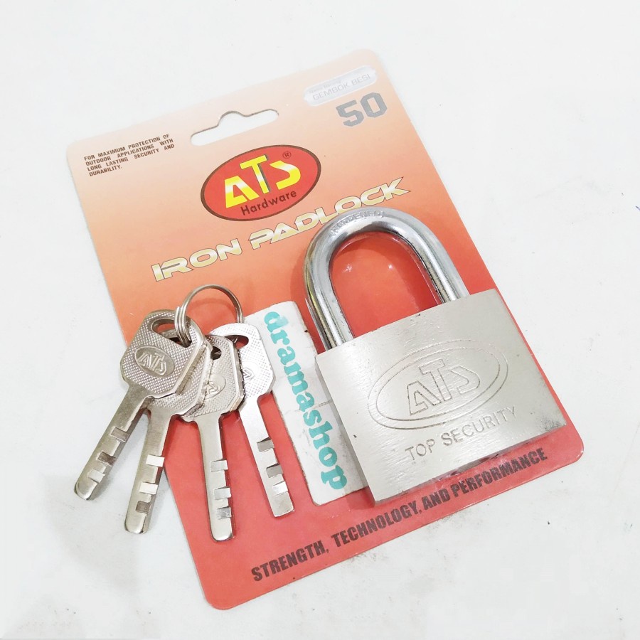 Jual Gembok Besi ATS 50mm Iron Padlock 50 mm | Shopee Indonesia