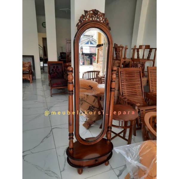 Jual CERMIN RIAS , KACA RIAS ASLI KAYU JATI | Shopee Indonesia