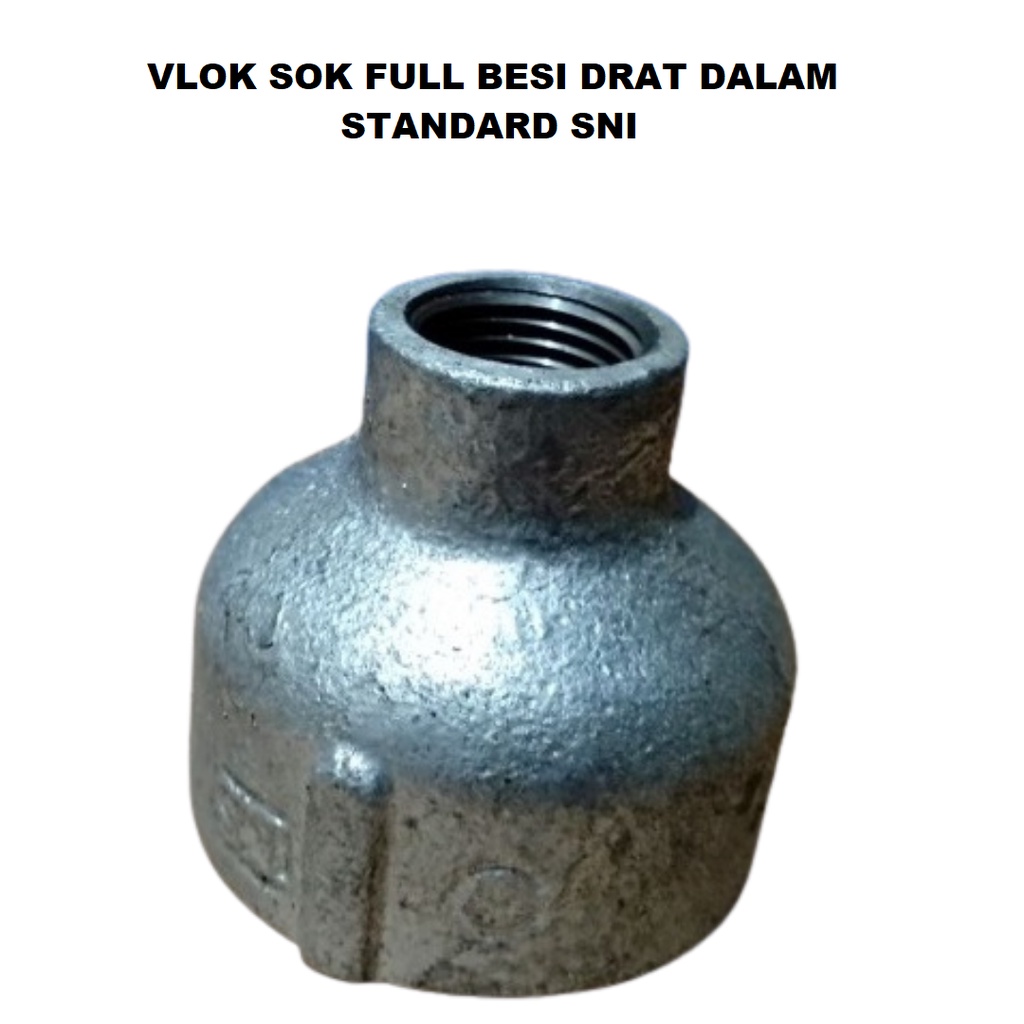 Jual Flok Sok Full Besi 1 x 1/2 Inch Sambungan Pipa Reducer Socket ...