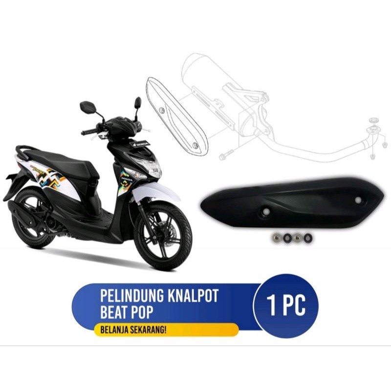 Jual COVER TAMENG PELINDUNG TUTUP KNALPOT MOTOR BEAT POP BEAT STREET ...