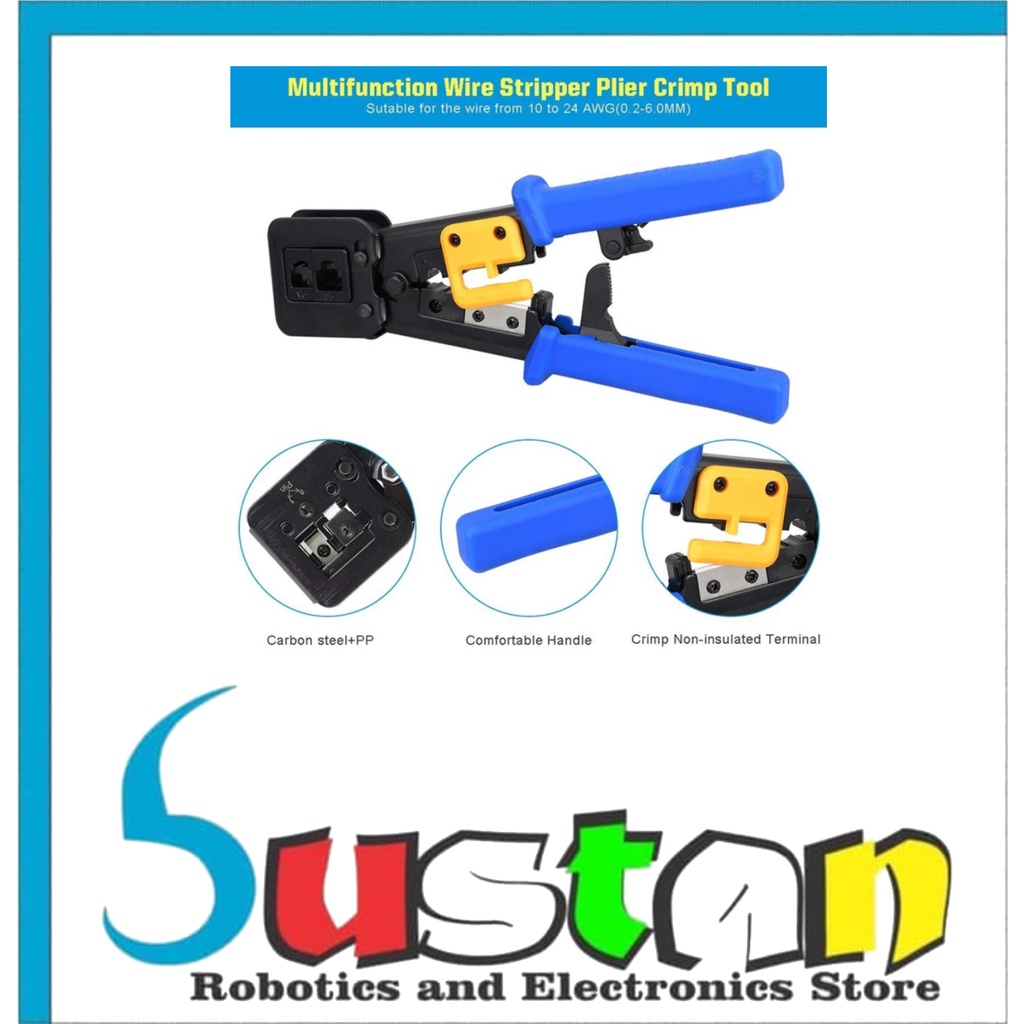 Jual TANG CRIMPING RJ45 EZ CAT5E CAT6 KRIMPING TOOLS RJ45 CRIMPER ...