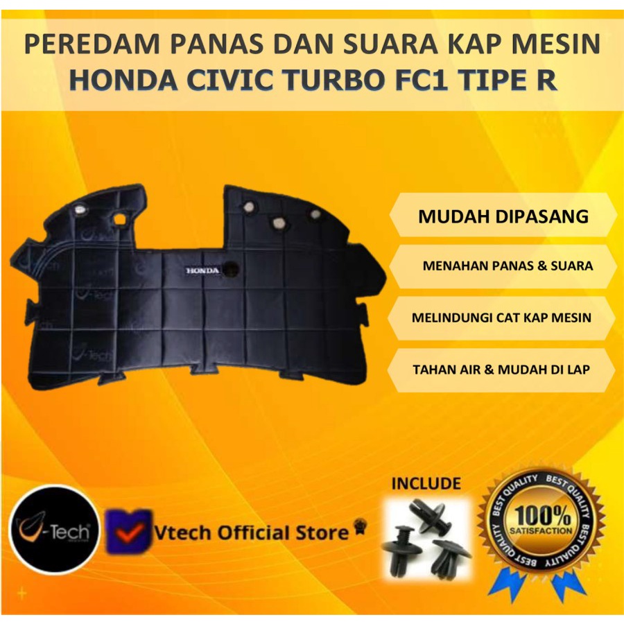 Jual VTECH Peredam Panas dan Suara Kap Mesin Honda Civic Turbo FC1 Type ...