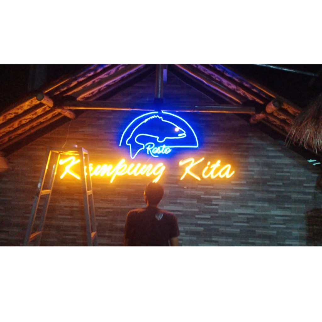 Jual Neon Flex/Tulisan,Logo & Custom Design lampu Neon Flex | Shopee ...