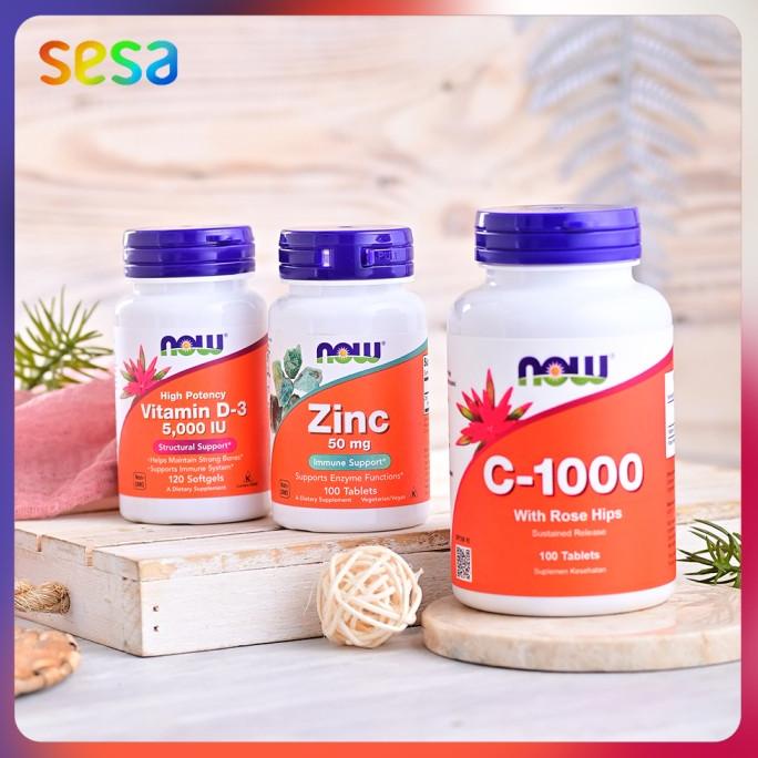 Jual Paket Covid Recovery (Vitamin D3 10.000 + Vitamin C 1000 + Zinc 50 ...