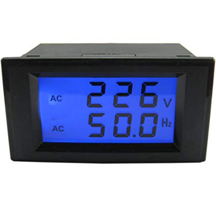 Jual AC 80-300V Voltmeter 45-65HZ Frequency meter Volt HZ meter ...
