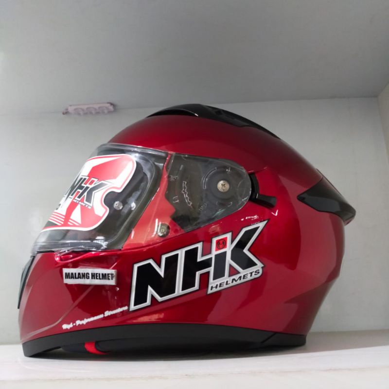 Jual Helm NHK GP PRIME Solid Royal Red Glossy (Ongkir Termurah 3kg ...