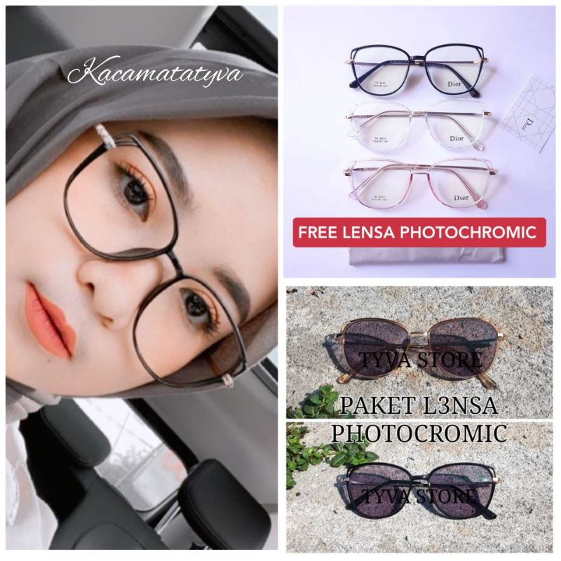 Jual FRAME 8830 KACAMATA WANITA TRENDY | FREE LENSA PHOTOCROMIC ...