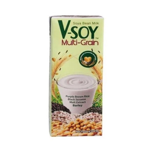 Jual V-Soy Multi Grain Soy Milk UHT 200ml | Shopee Indonesia