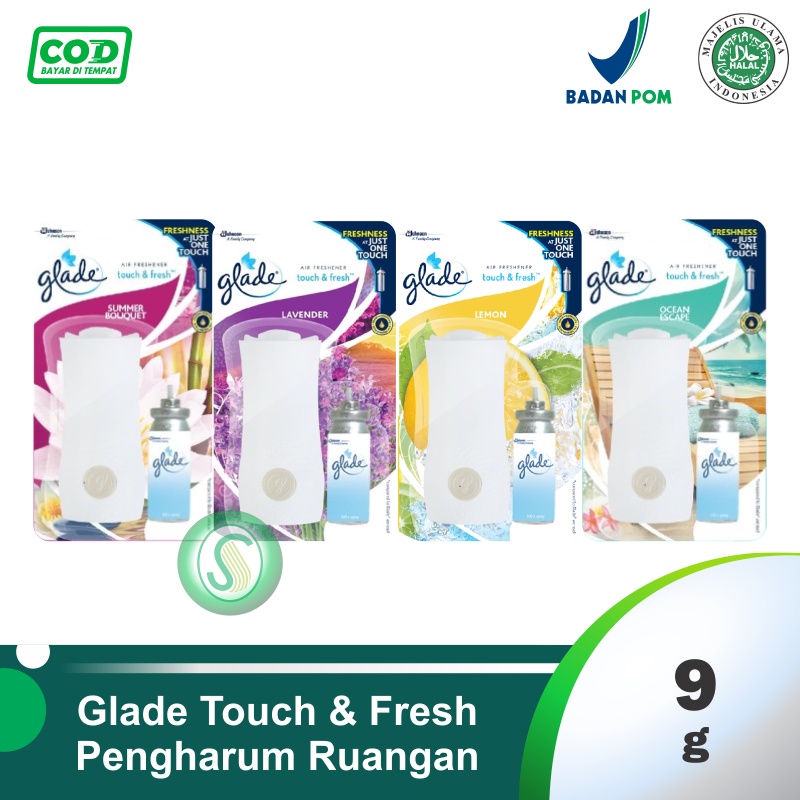 Jual Glade Touch and Fresh Pengharum Ruangan 9gr free Refill | Shopee ...