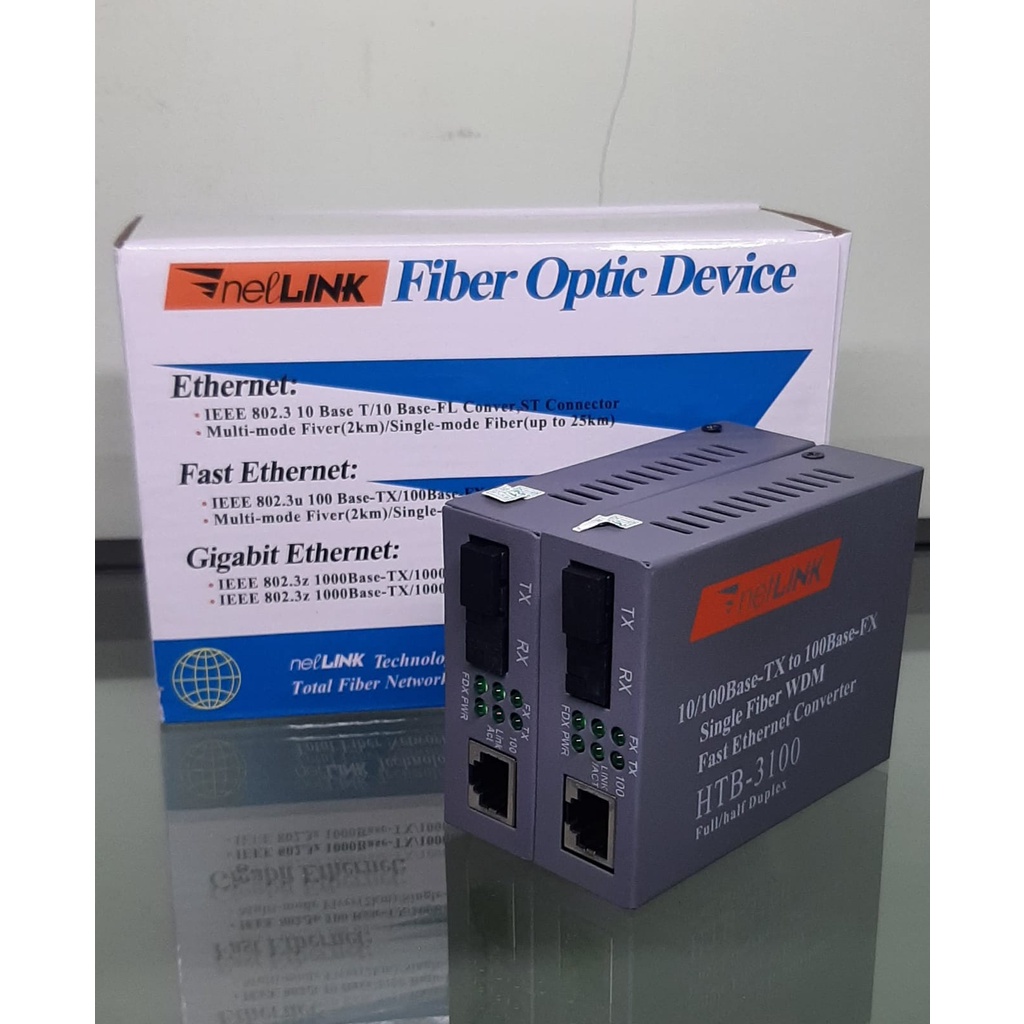 Jual Netlink HTB-3100 Converter Fiber Optic to LAN | Shopee Indonesia