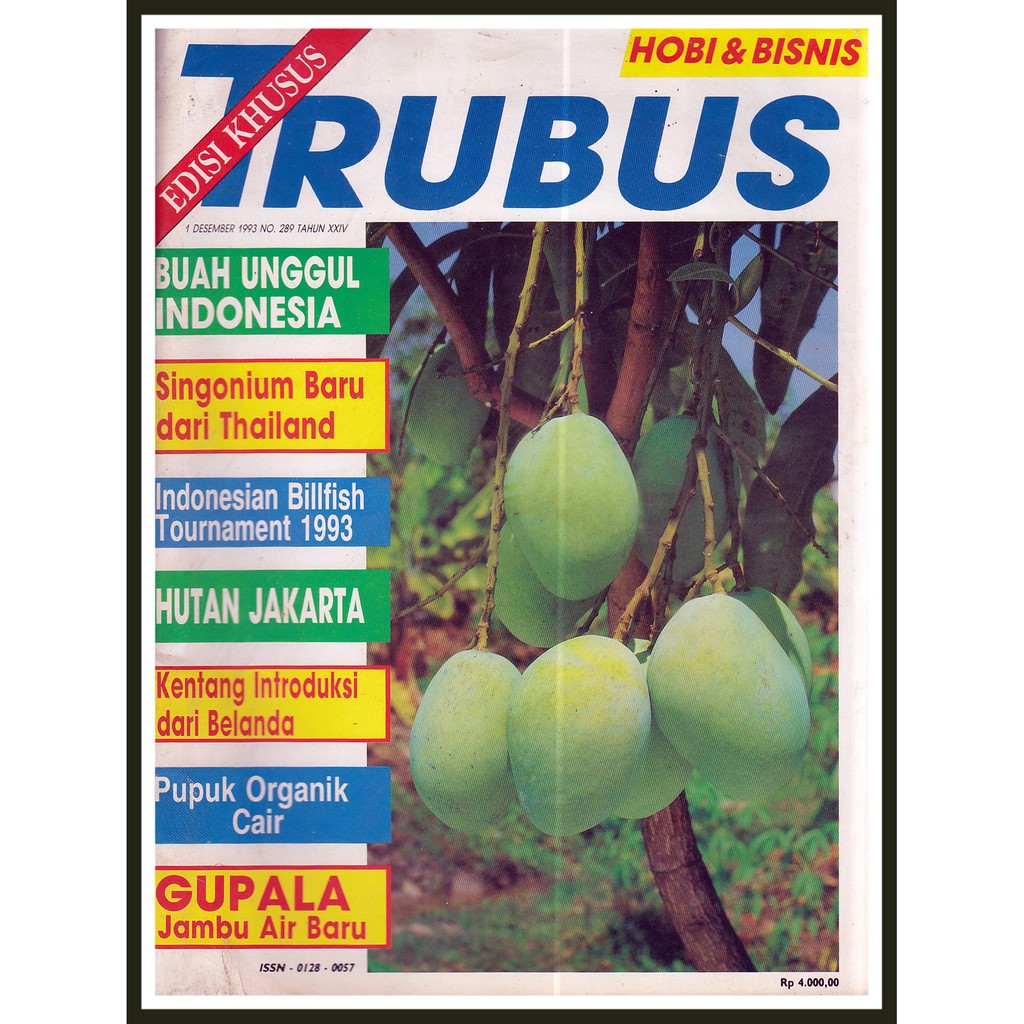 Jual MAJALAH TRUBUS - NO 289 TAHUN XXIV 1 DESEMBER 1983 | Shopee Indonesia
