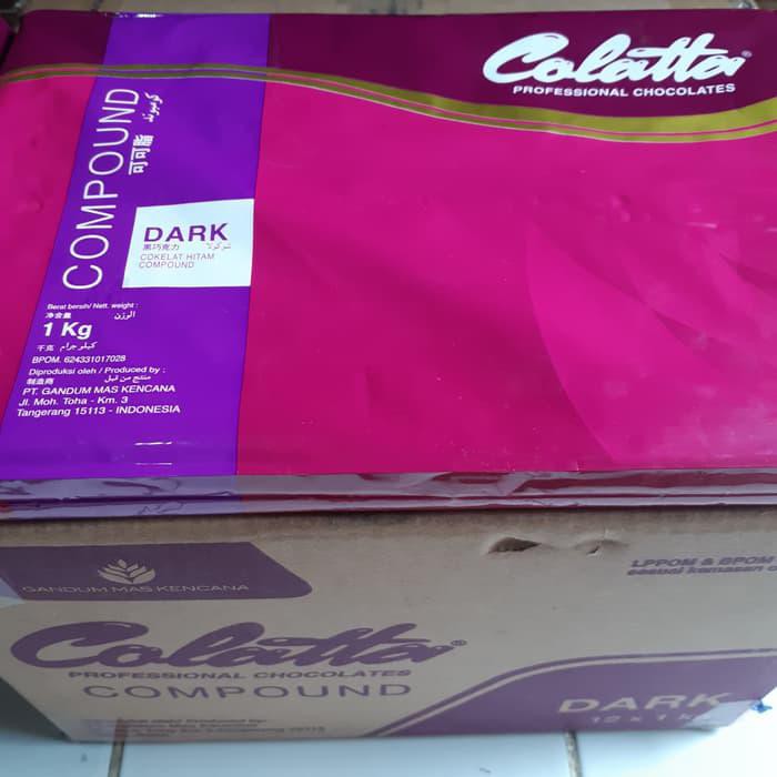 Jual PROMO - COKLAT COLATTA DARK 1KG/ DARK COKLAT COMPOUND COLATTA 1KG ...