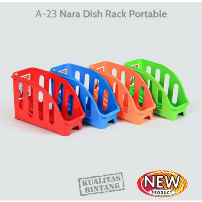 Jual RAK PIRING PORTABLE PLASTIK NARA LION STAR A-23 | Shopee Indonesia