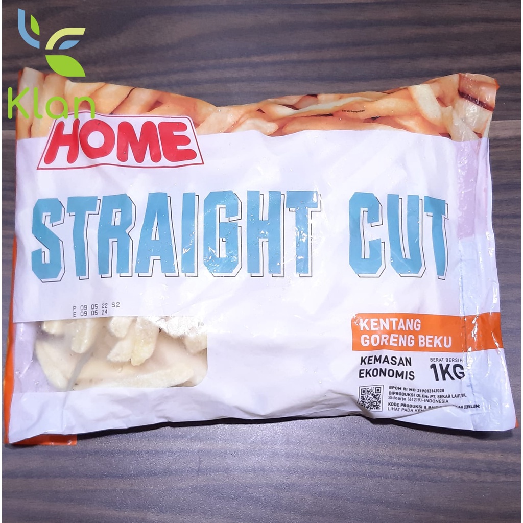 Jual HOME STRAIGHT CUT / KENTANG GORENG / FRENCH FRIES KENTANG BEKU 1KG ...
