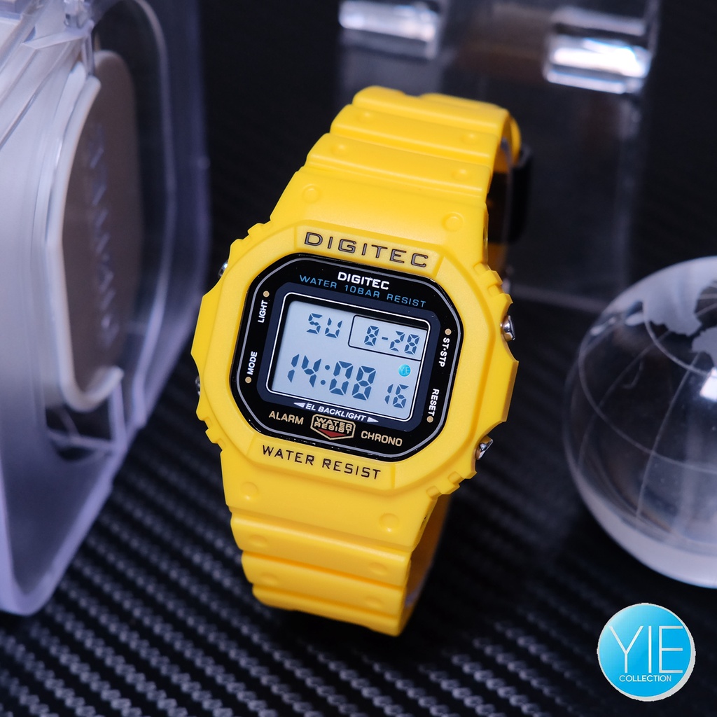 Jual Jam Tangan Pria Digital Digitec MDG 6024 T Kuning Sport Army ...